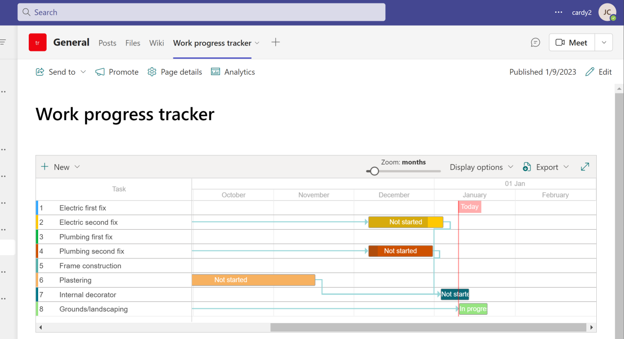 SharePoint Gantt Chart From Your Tasks List